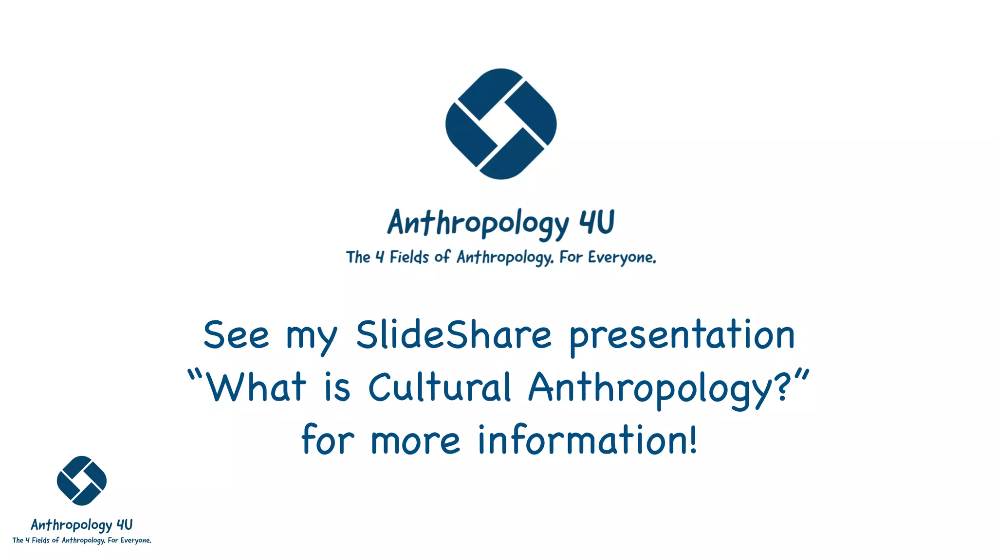 What are the 4 fields of Anthropology? | PDF