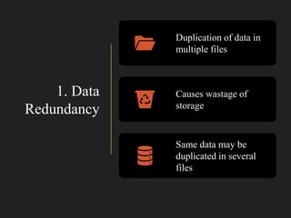 File Processing System and Database Systems | PPTX