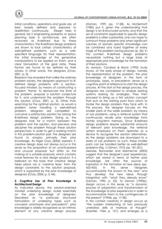 The Cognitive Use of Prior Knowledge in Design Cognition: The Role of Types and Precedents in ...