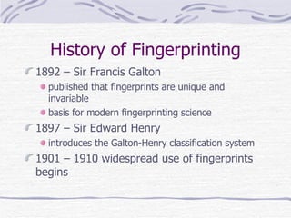 Fingerprinting | PPT