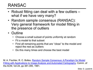 Fitting and Matching in the Computer Vision | PDF