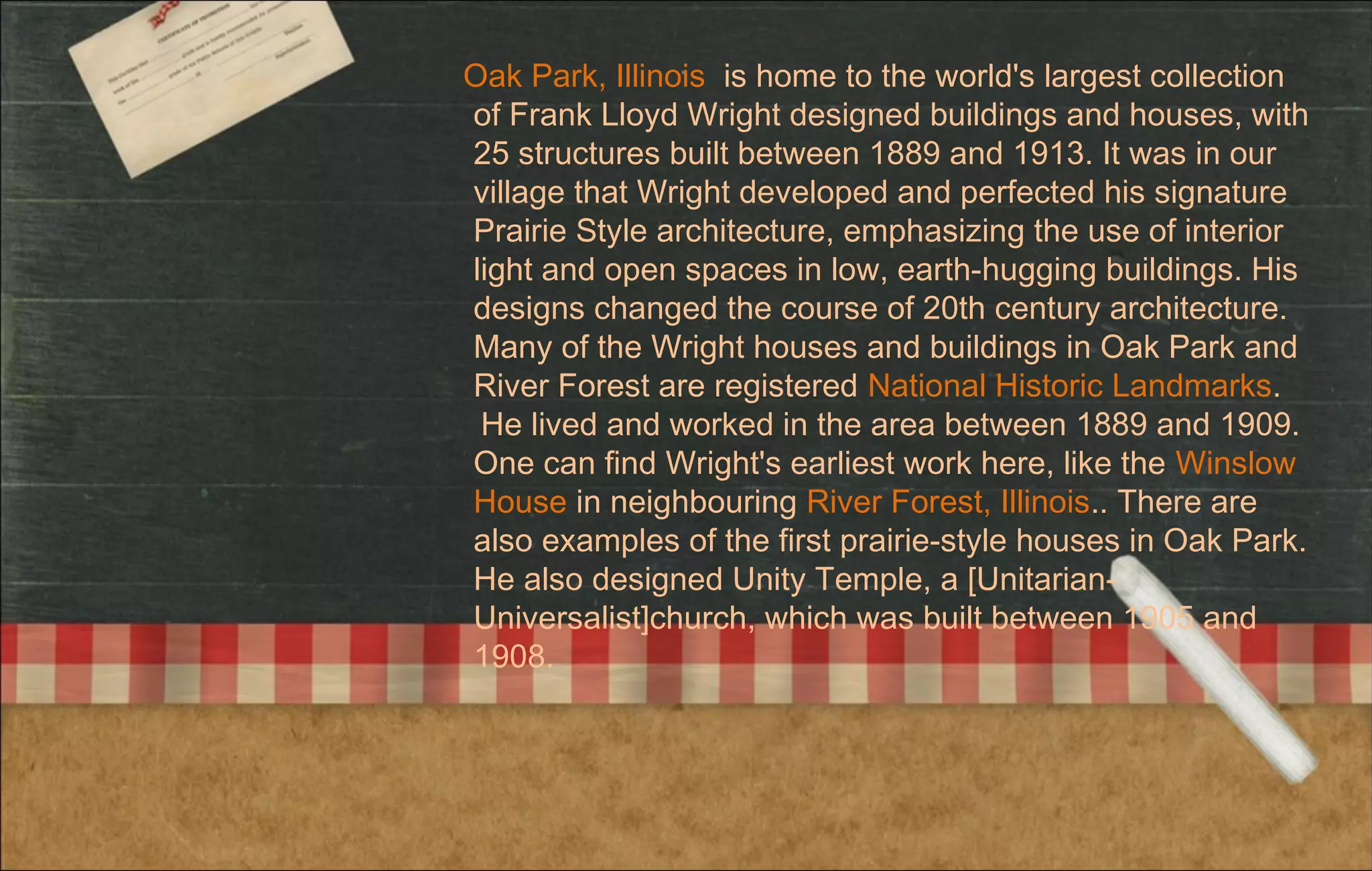 Architect Frank Lloyd Wright | PPT