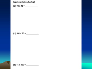 Multiplying with Tens, Hundreds and Thousands | PPT