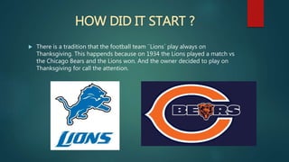 4 football on thanksgiving | PPT