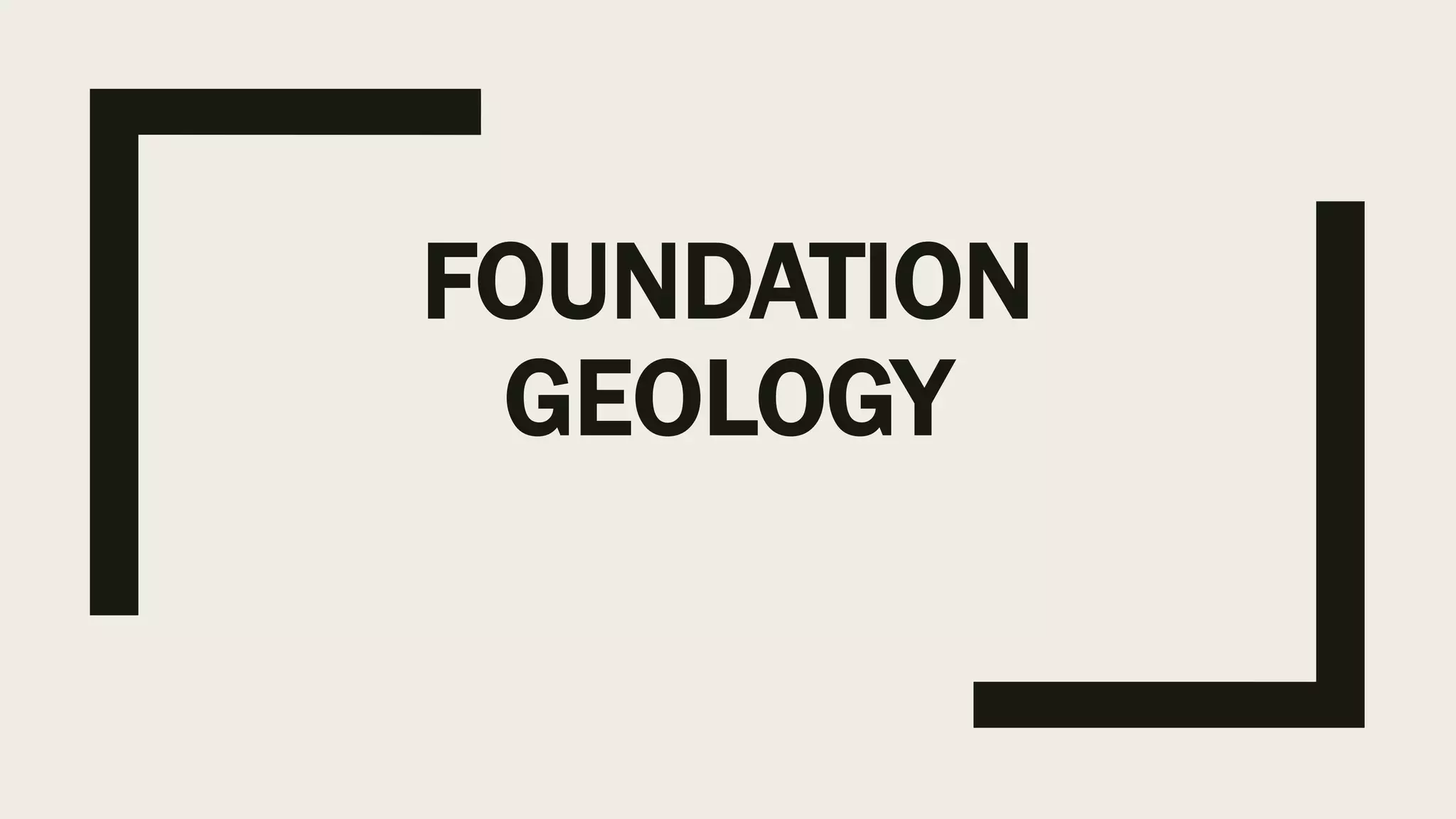 4 foundation geology | PPT