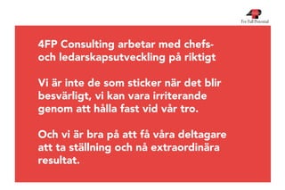 4FP Academy, öppet program | PPT