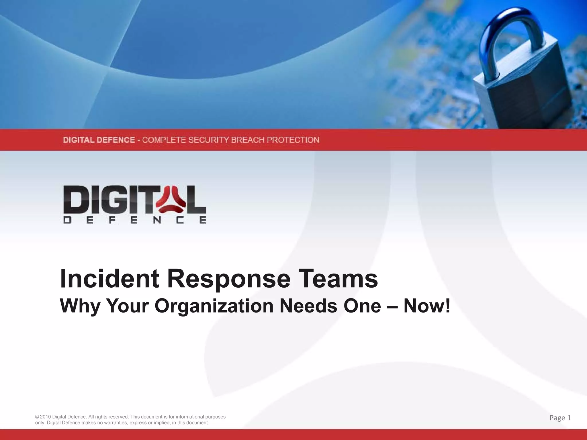 Robert beggs incident response teams - atlseccon2011 | PDF
