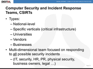 Robert beggs incident response teams - atlseccon2011 | PPT