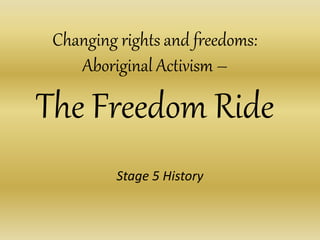 Freedom Ride Australia | PPTX