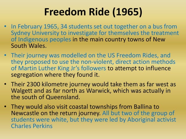 Freedom Ride Australia | PPTX