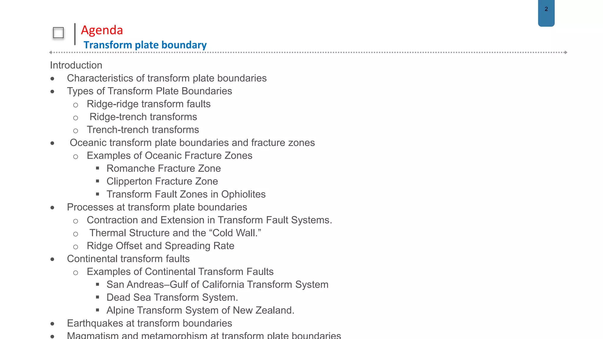 Transform plate boundary | PPTX