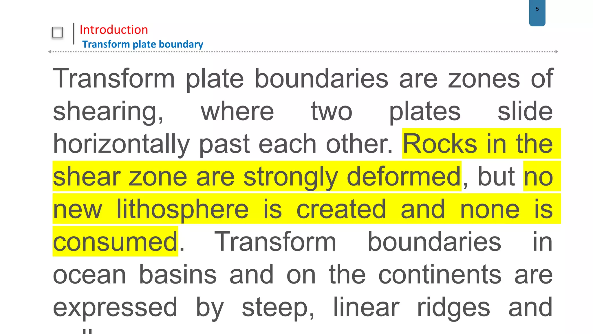 Transform plate boundary | PPTX