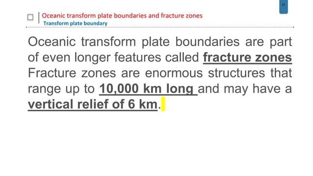 Transform plate boundary | PPTX | Geography | Science