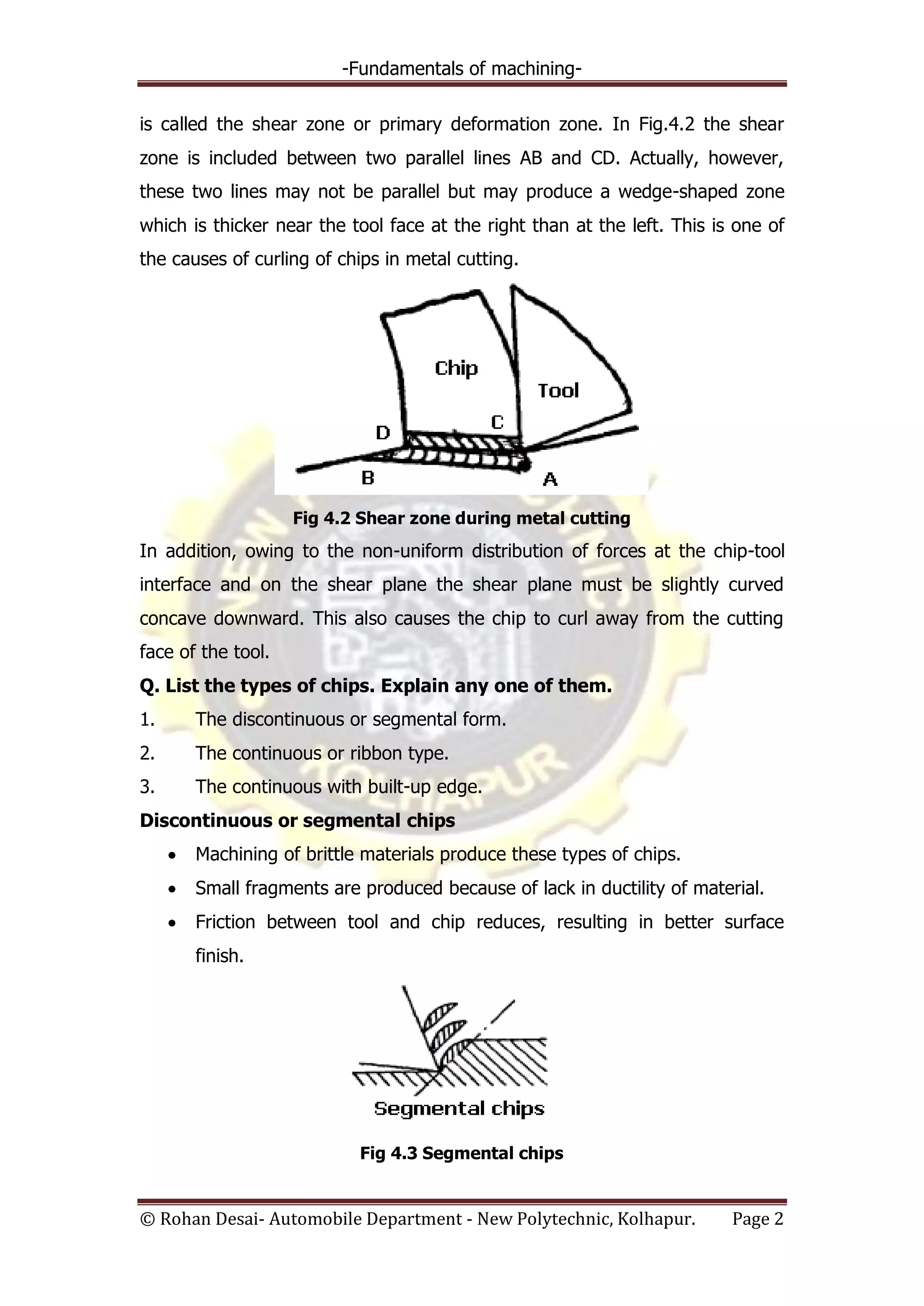 4 fundamentals of machining | PDF