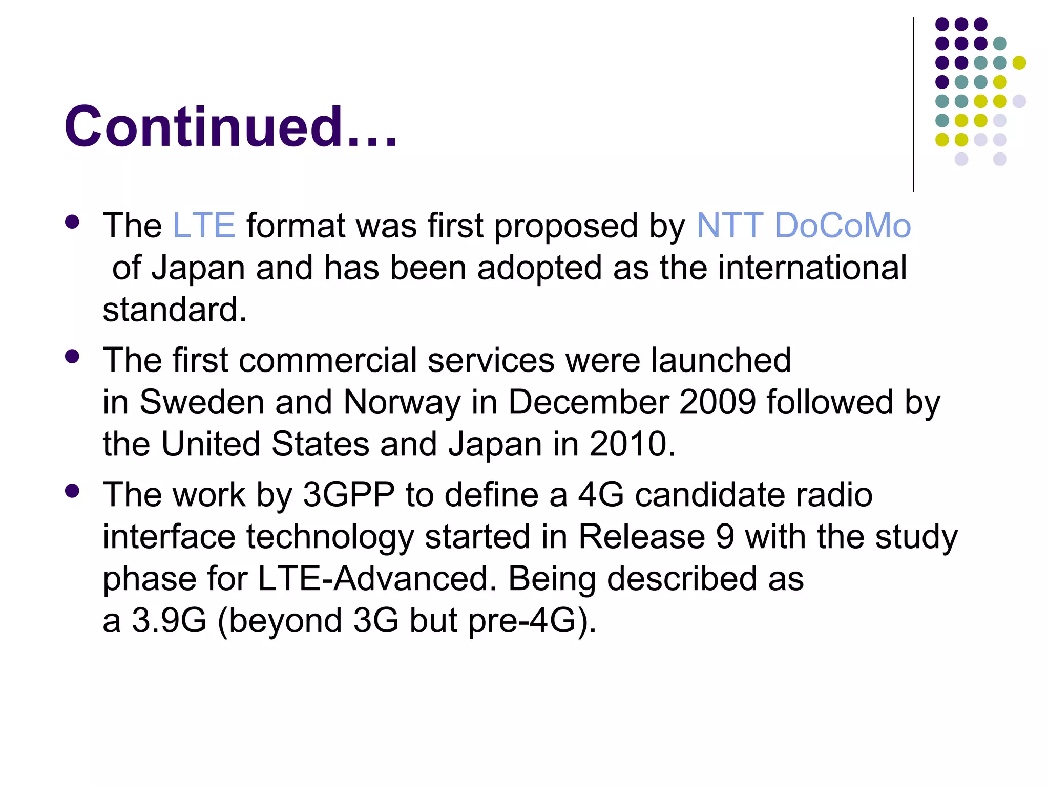 4 g LTE, LTE Advance | PPT