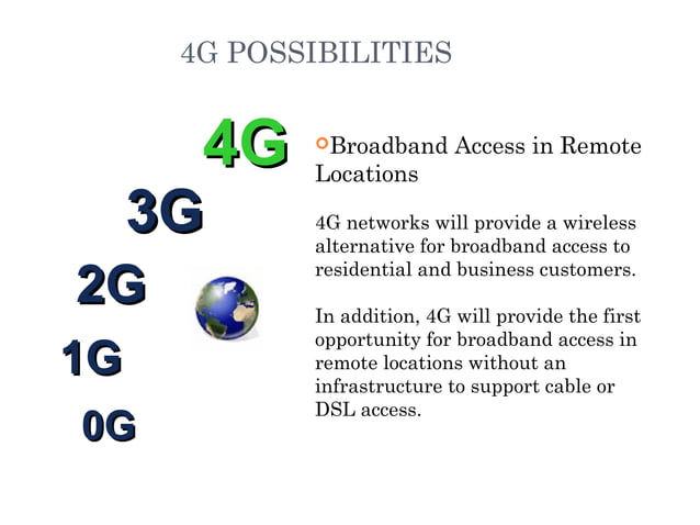 4 G TECHNOLOGY | PPT