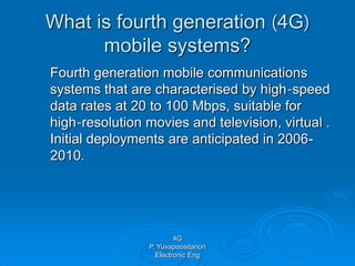 4g.ppt | Smartphones | Consumer Electronics