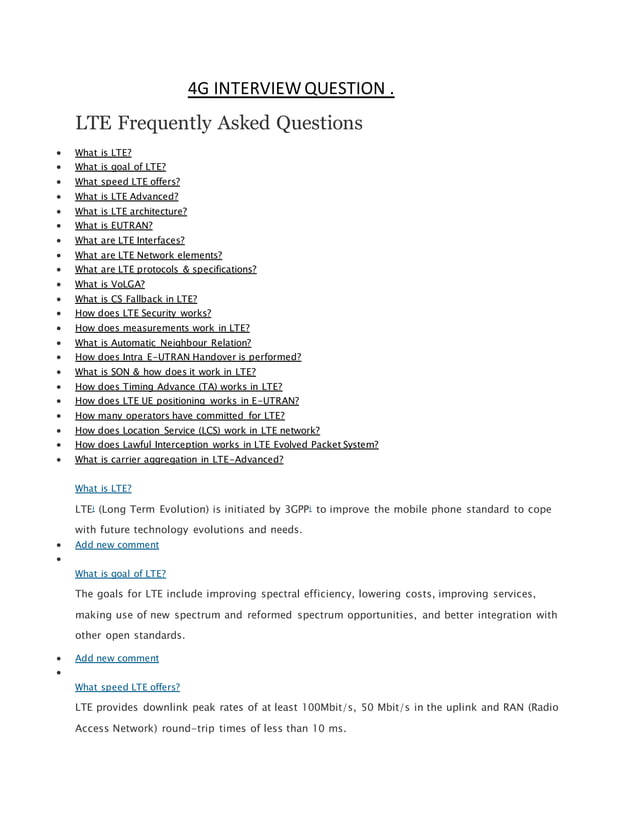 4g interview-question | DOCX