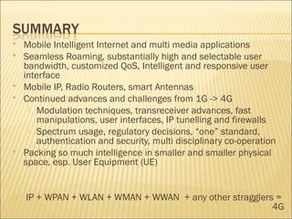 4 G Mobile Communications | PPT | Smartphones | Consumer Electronics
