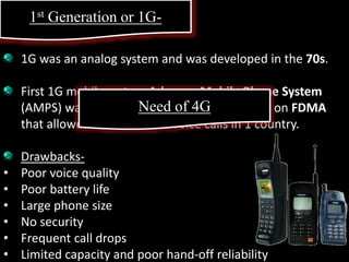 4G - The mobile race to evolution | PPT