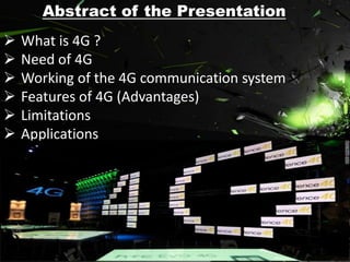 4G - The mobile race to evolution | PPT