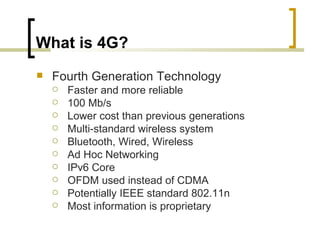 4G technology | PPT