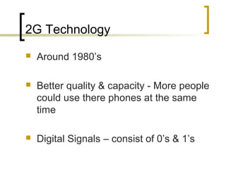 2g,3g,4g technology | PPT
