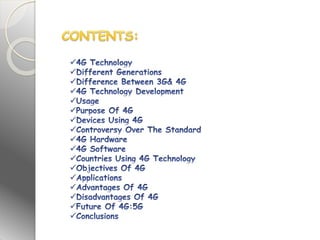 4G-Technology ppt.pptx.................. | PPT