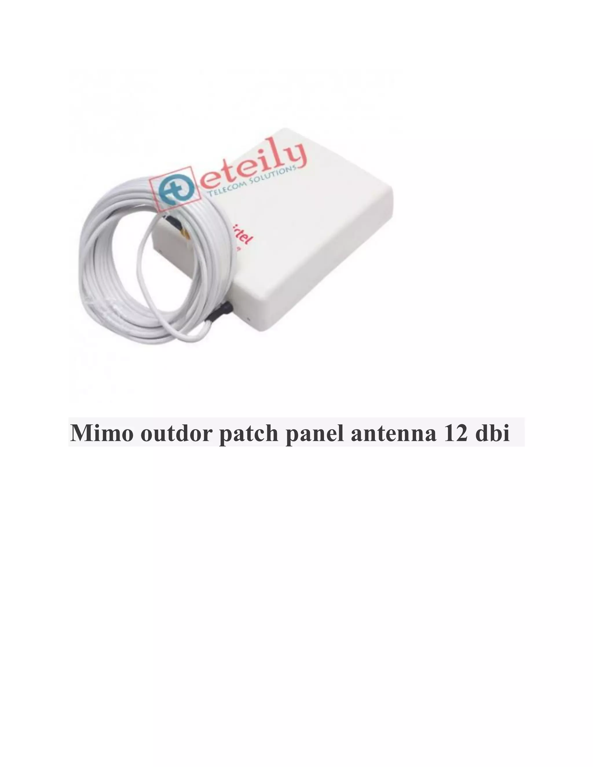 patch panel antenna | PDF
