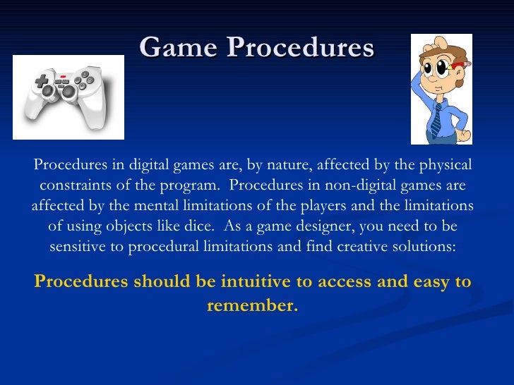 Game Procedures