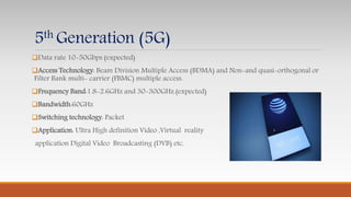 4 g and 5g Communication | PPT