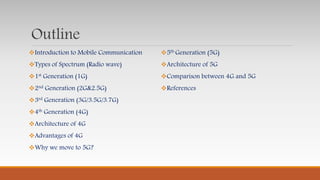 4 g and 5g Communication | PPT