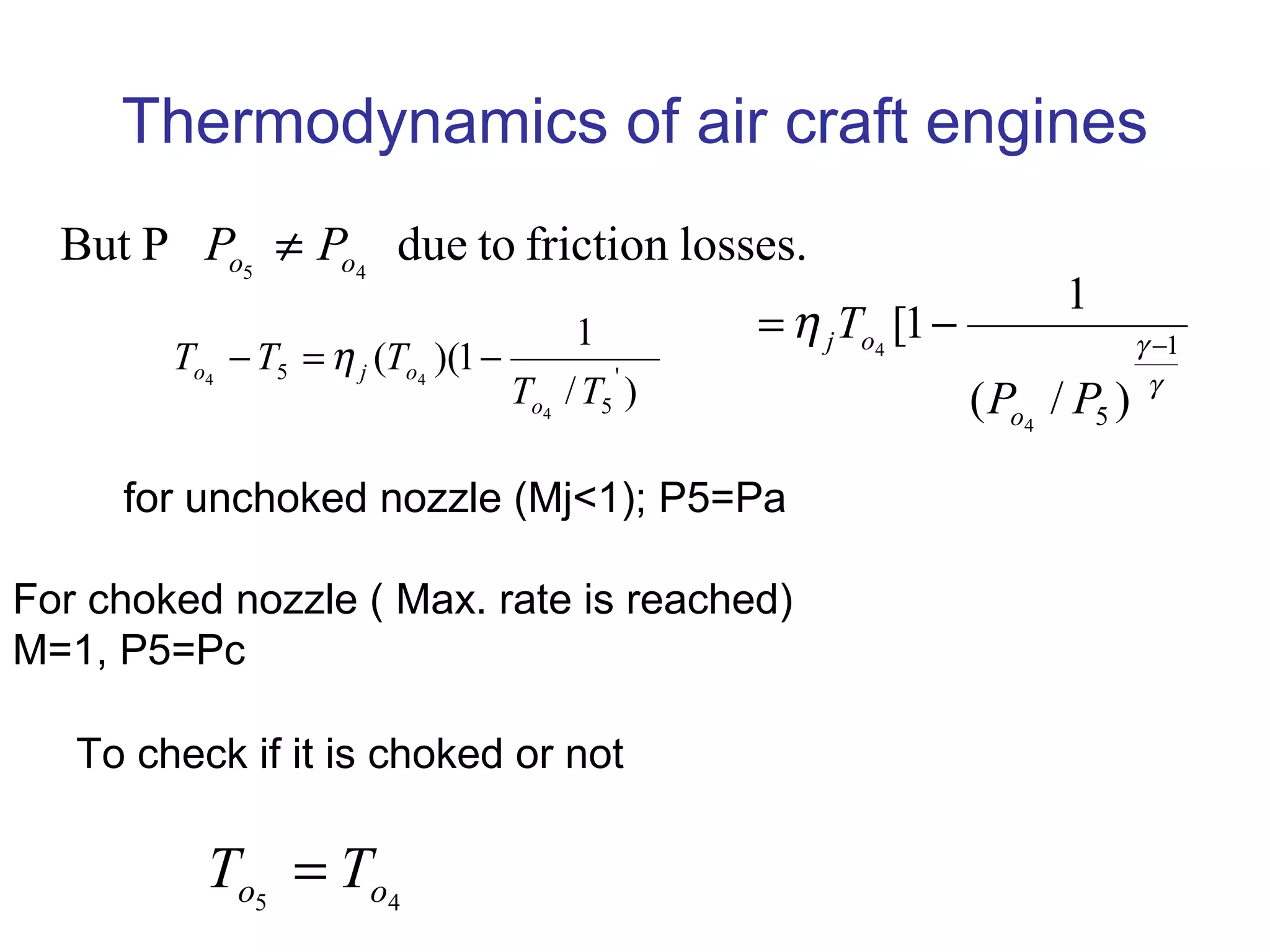 4 gas turbine cycles for aircraft propulsion | PPT