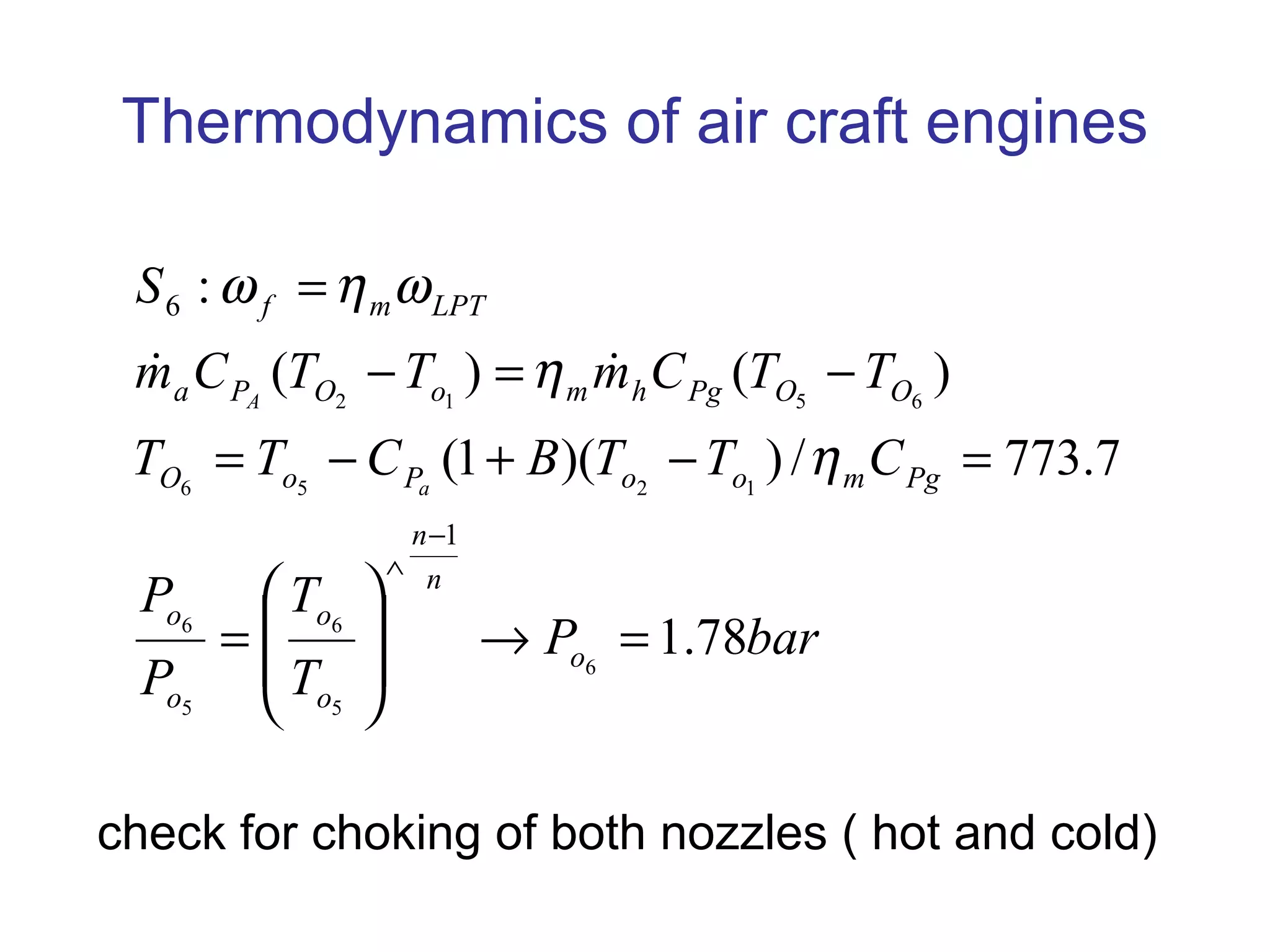 4 gas turbine cycles for aircraft propulsion | PPT