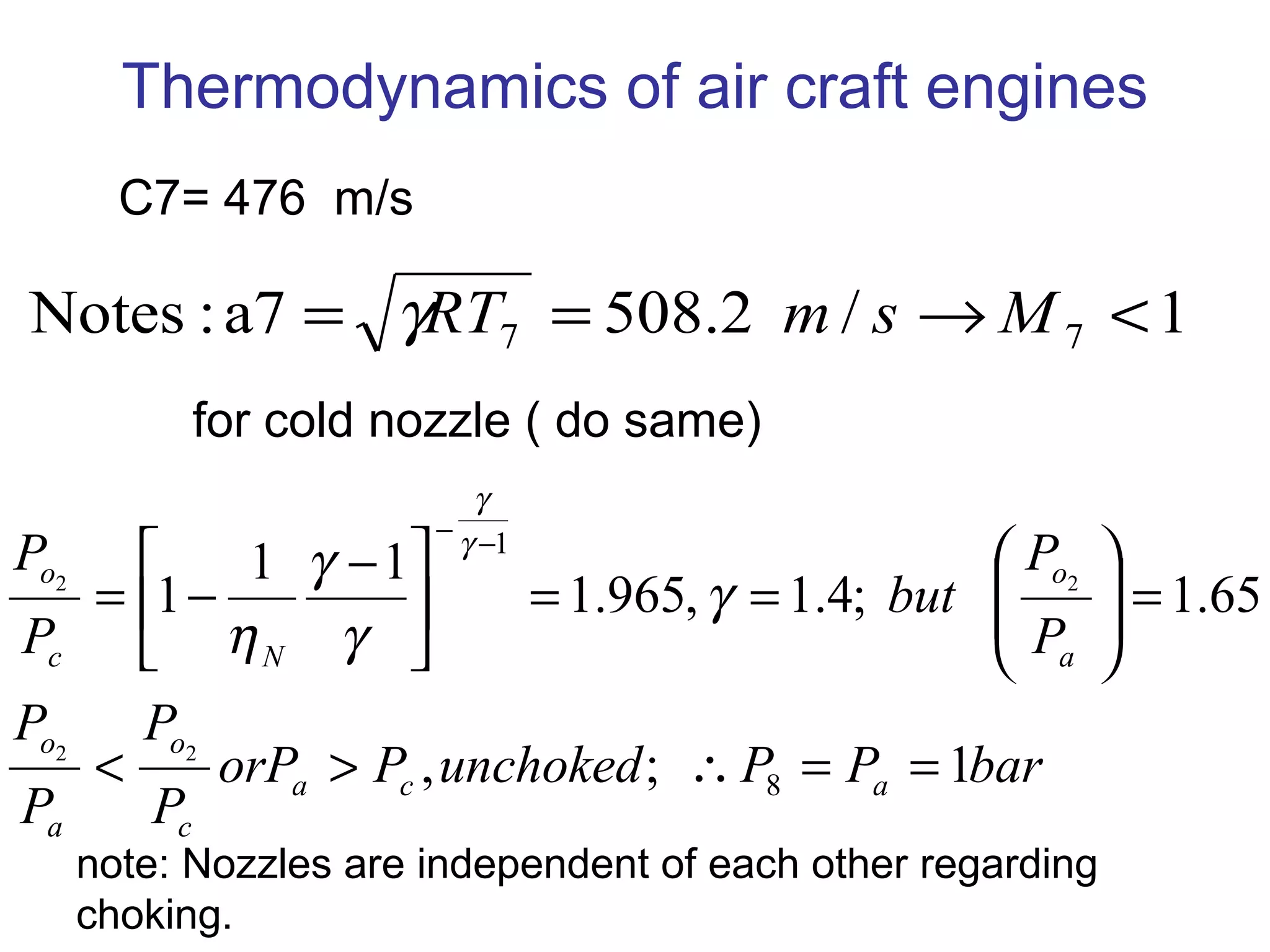 4 gas turbine cycles for aircraft propulsion | PPT