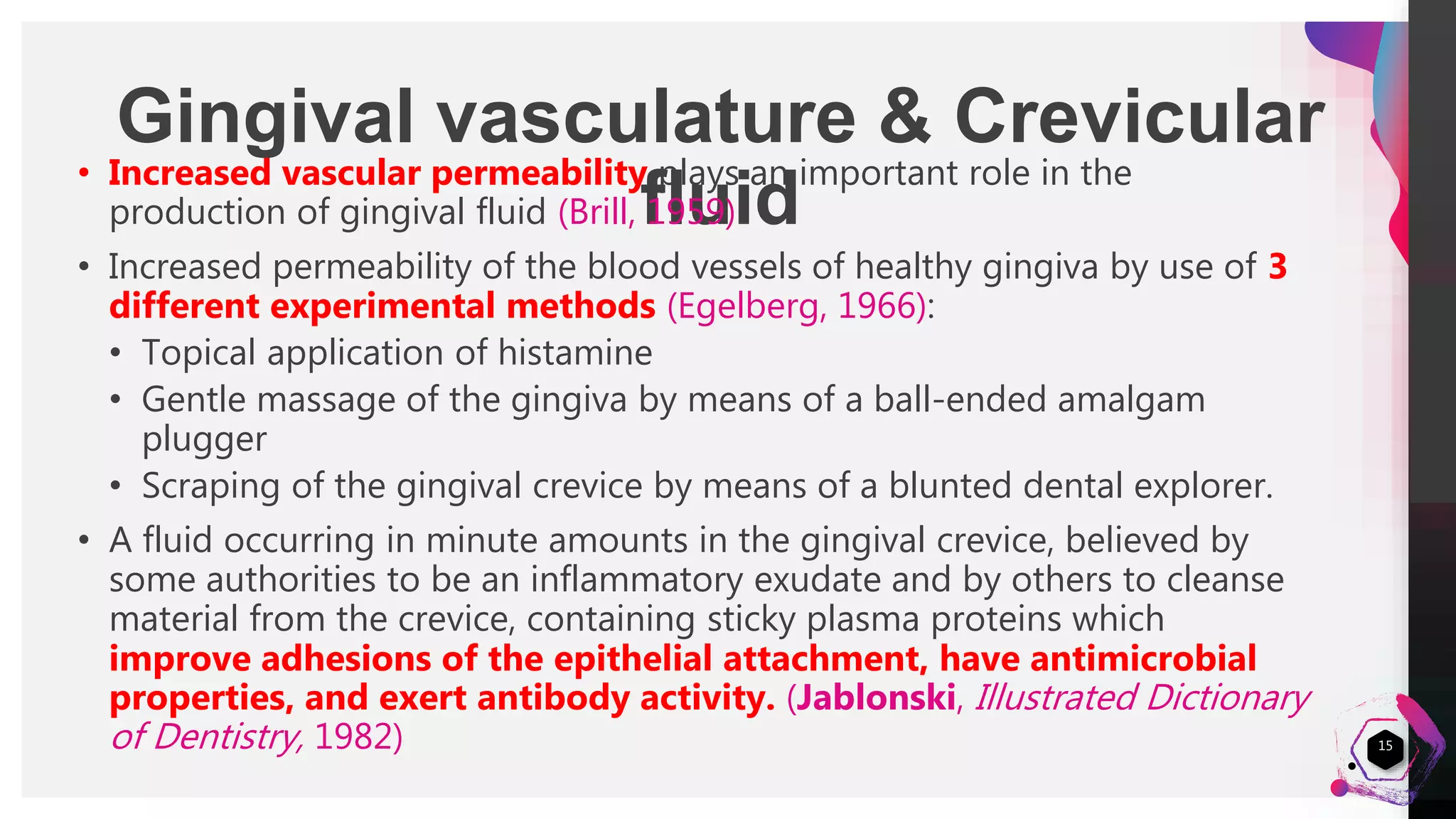 GINGIVAL CREVICULAR FLUID | PPTX | Biological Sciences | Science