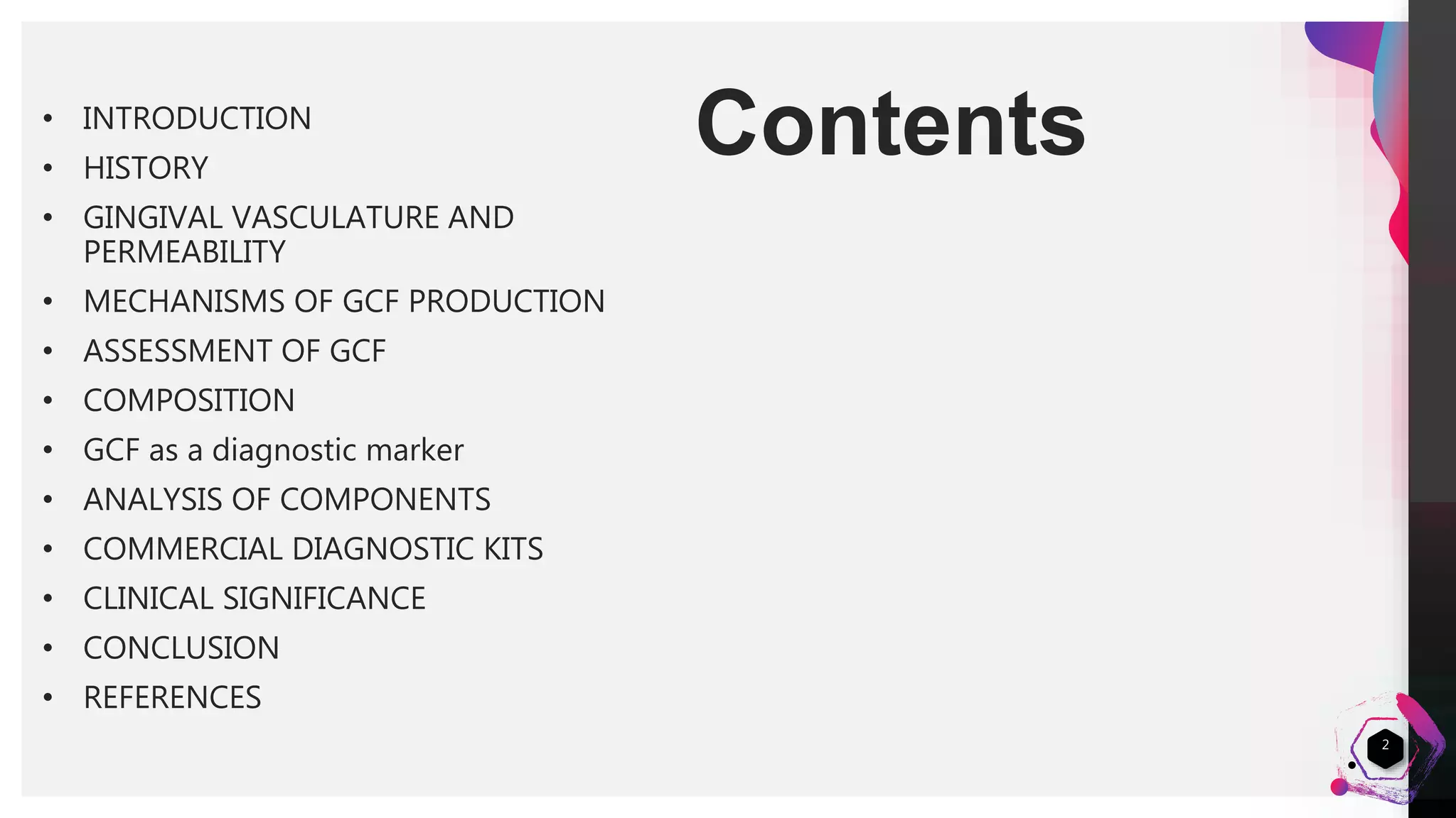GINGIVAL CREVICULAR FLUID | PPTX | Biological Sciences | Science