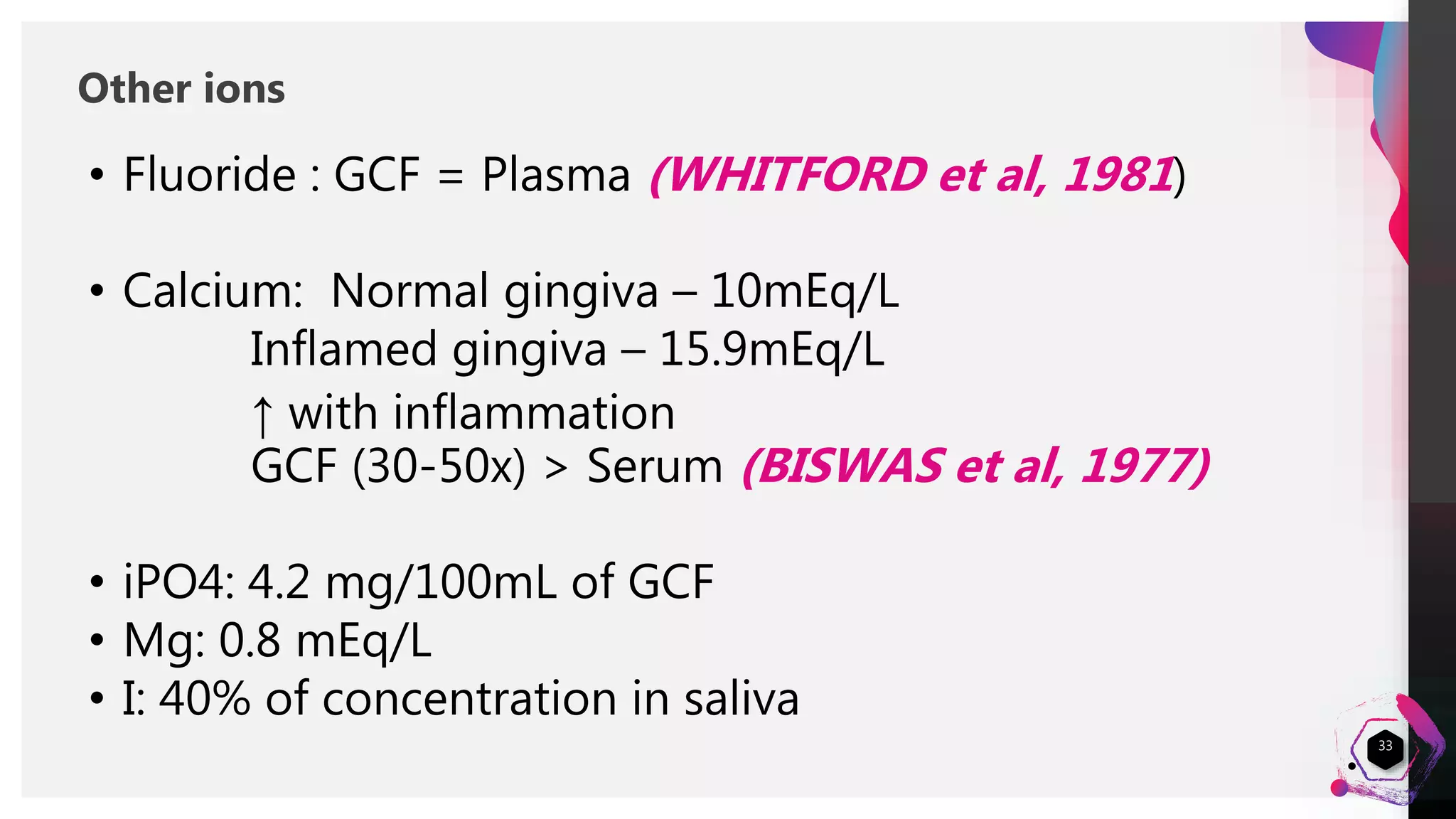 GINGIVAL CREVICULAR FLUID | PPTX