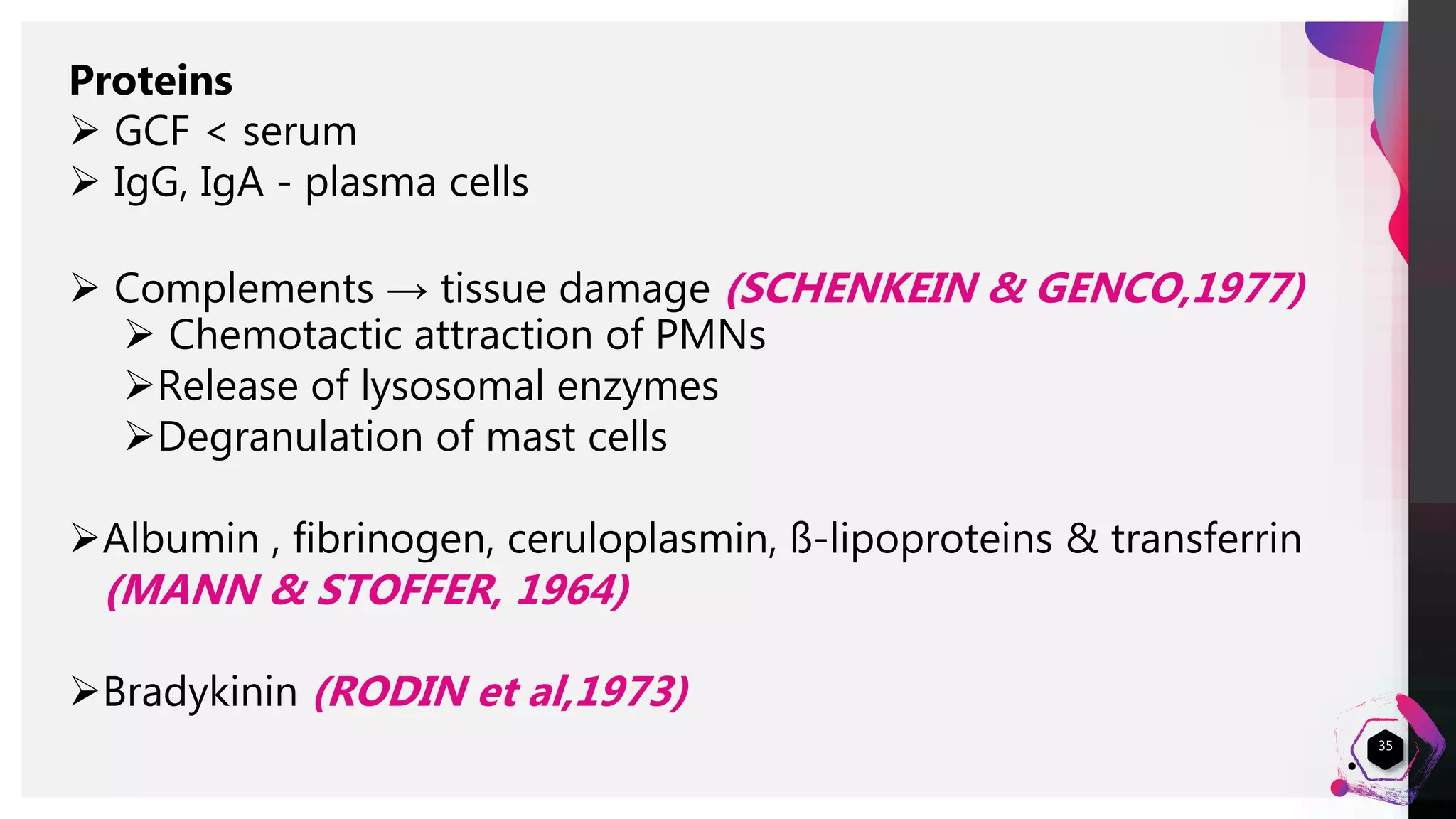 GINGIVAL CREVICULAR FLUID | PPTX | Biological Sciences | Science