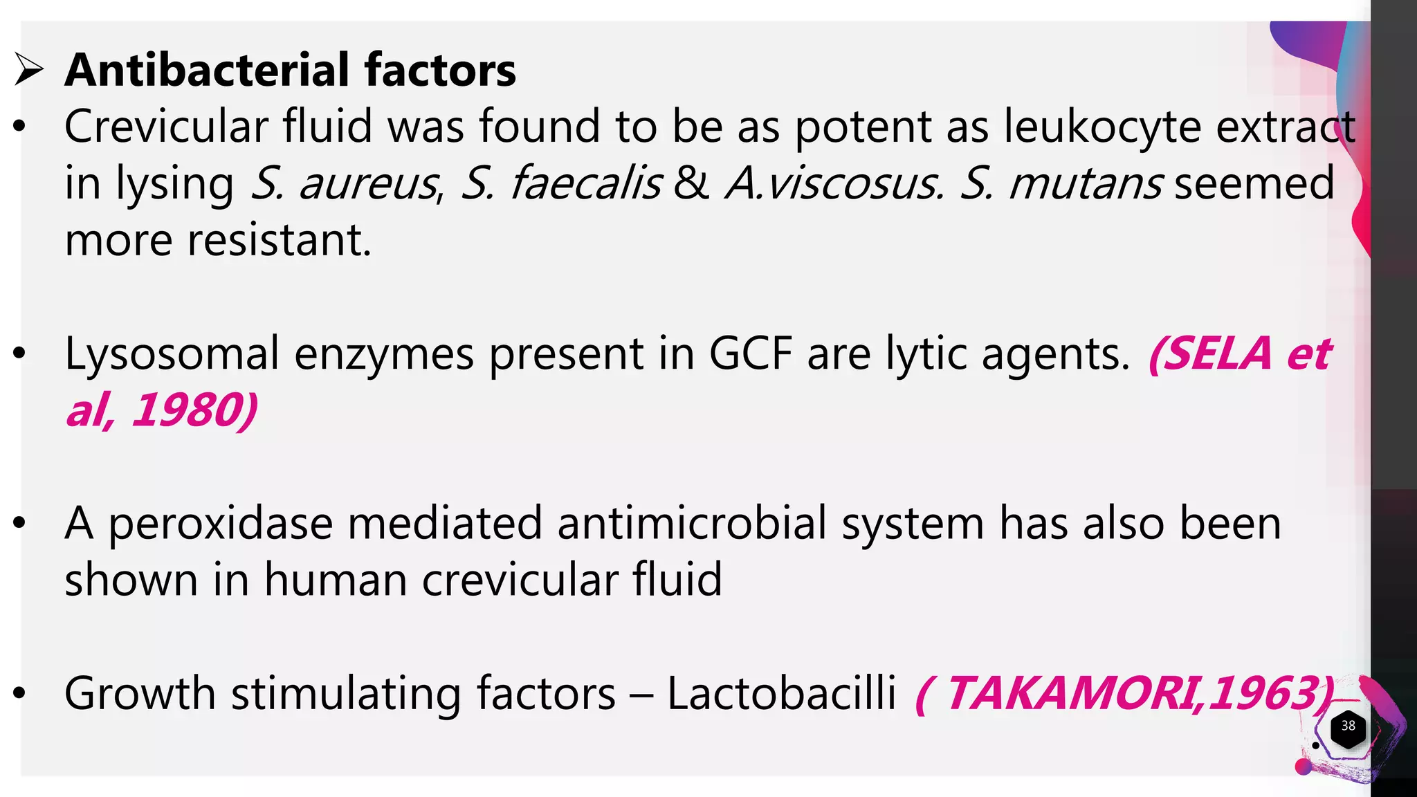 GINGIVAL CREVICULAR FLUID | PPTX