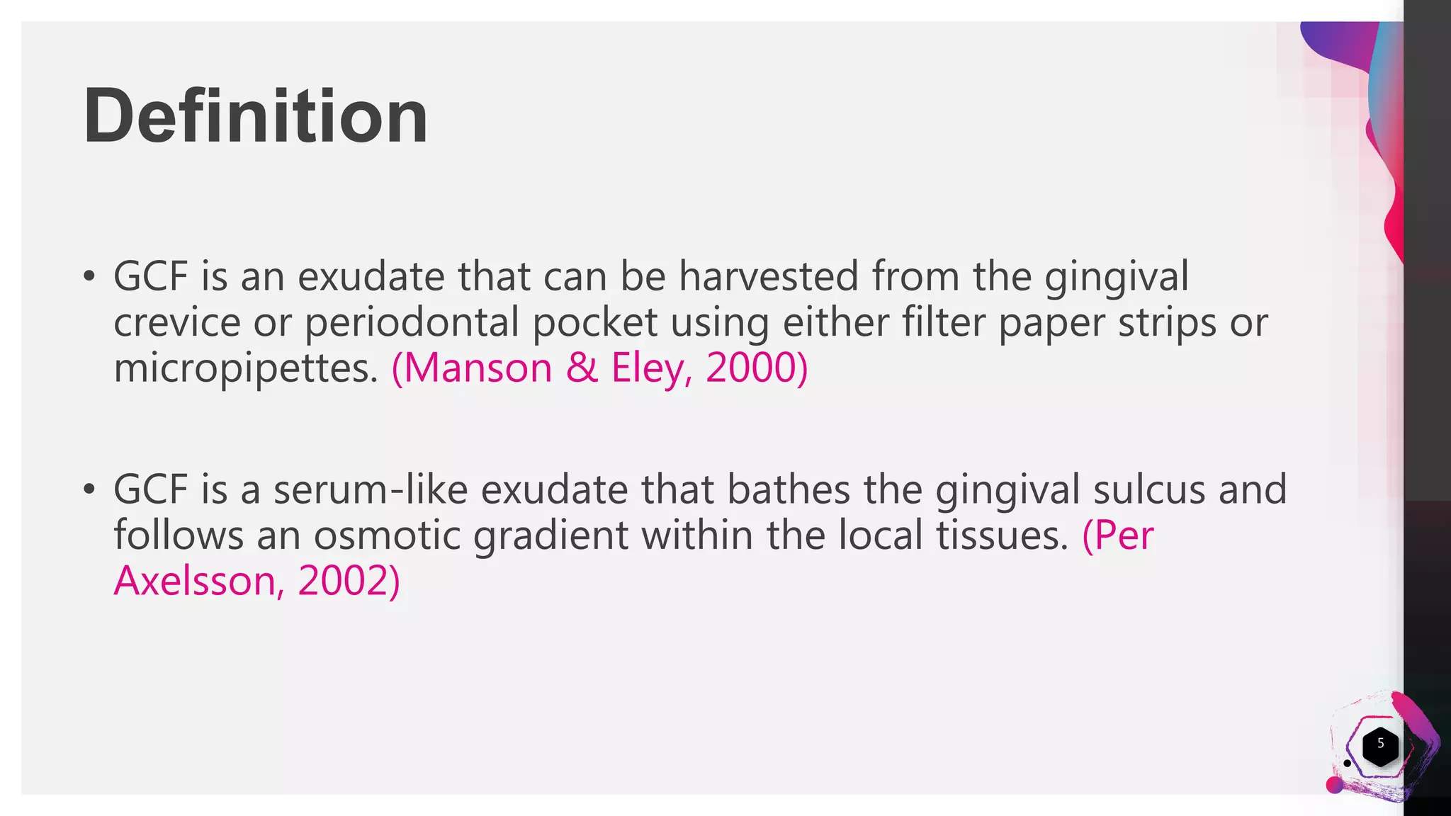 GINGIVAL CREVICULAR FLUID | PPTX | Biological Sciences | Science