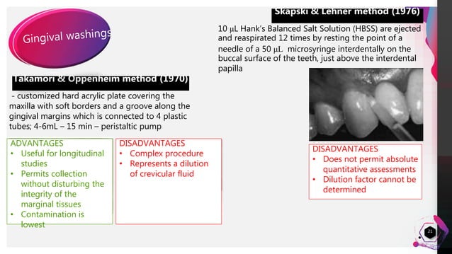 GINGIVAL CREVICULAR FLUID | PPTX | Biological Sciences | Science