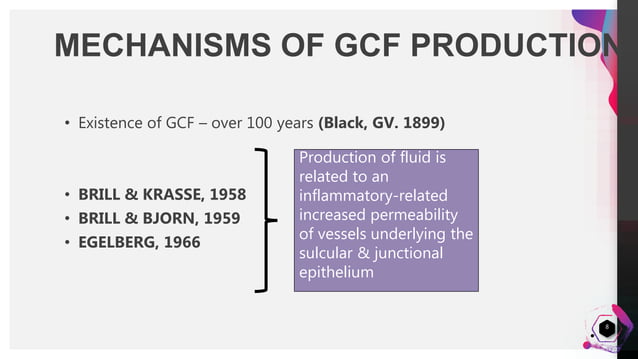 GINGIVAL CREVICULAR FLUID | PPTX | Biological Sciences | Science