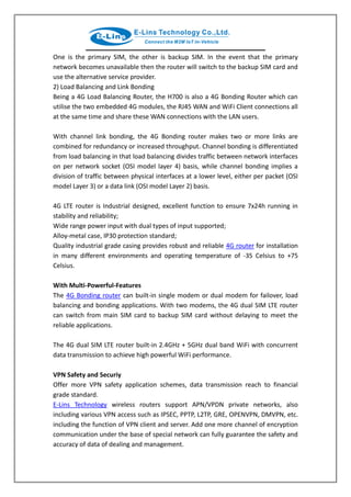 4G Dual SIM Router | PDF