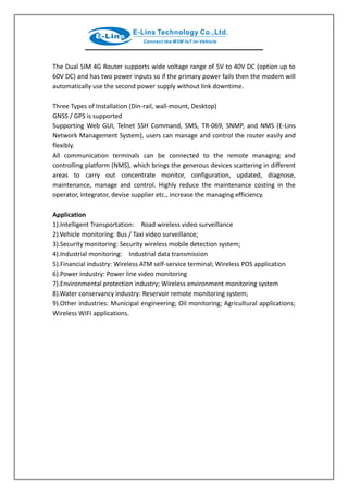 4G Dual SIM Router | PDF