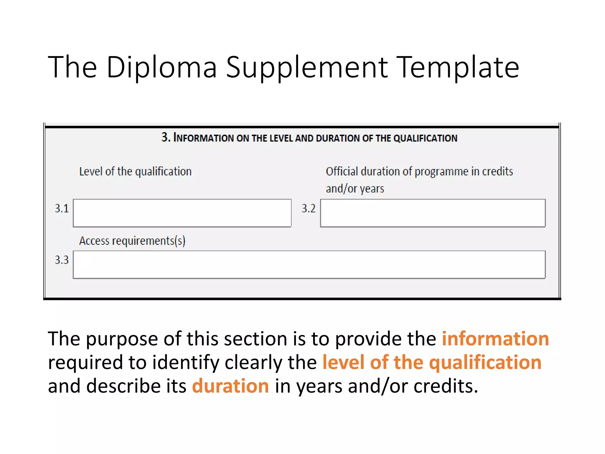 General principles of Diploma Supplement | PDF