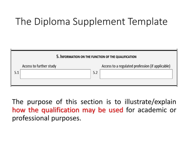 General principles of Diploma Supplement | PPT