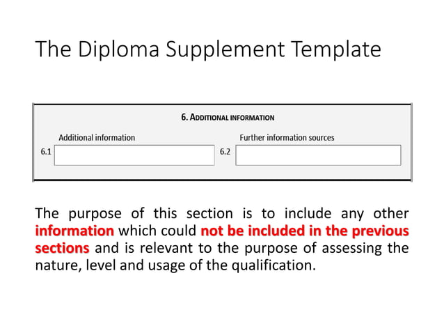 General principles of Diploma Supplement | PPT
