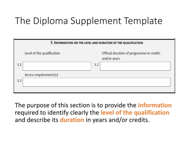 General principles of Diploma Supplement | PPT