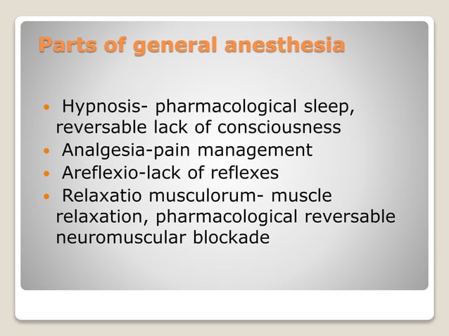 4Generalanesthesia.pp general basic principles | PPT
